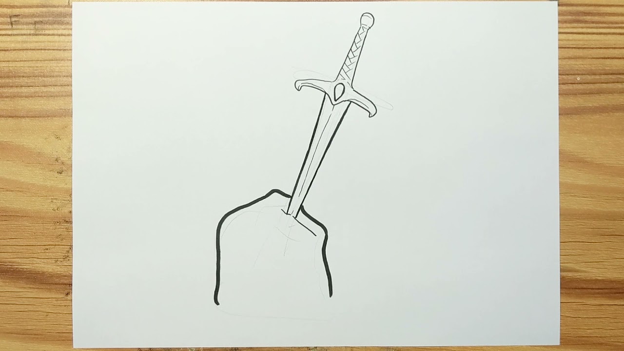 Excalibur Sword Drawing