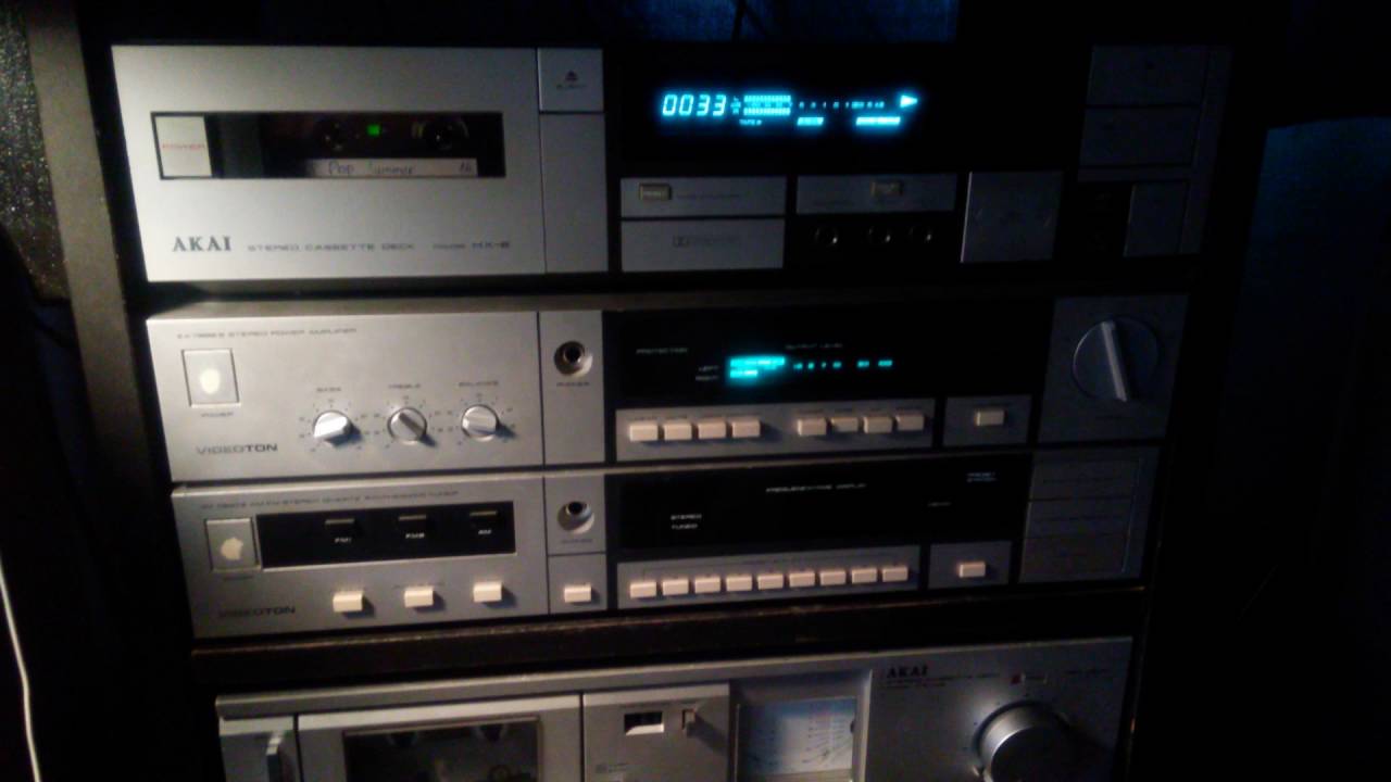 Akai-Videoton Tower - Akai HX2 Deck & Videoton EA7386S Amplifier - YouTube