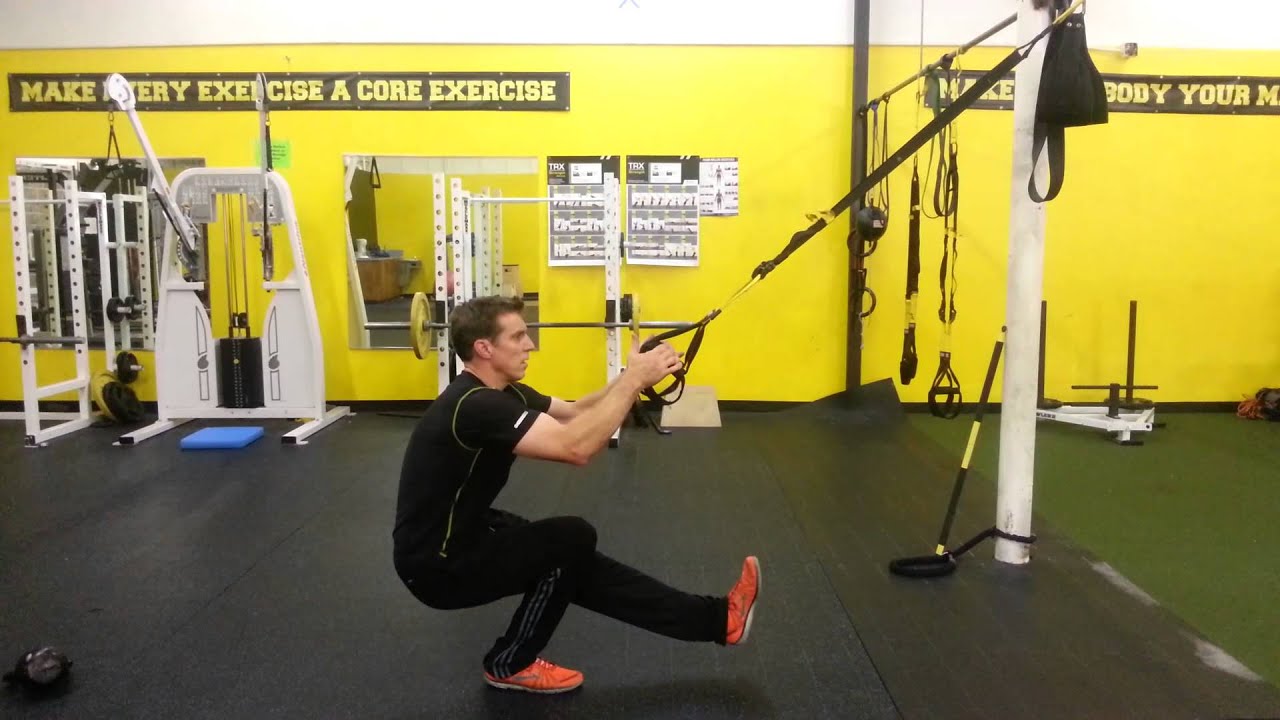 Single leg: TRX pistol squat - YouTube
