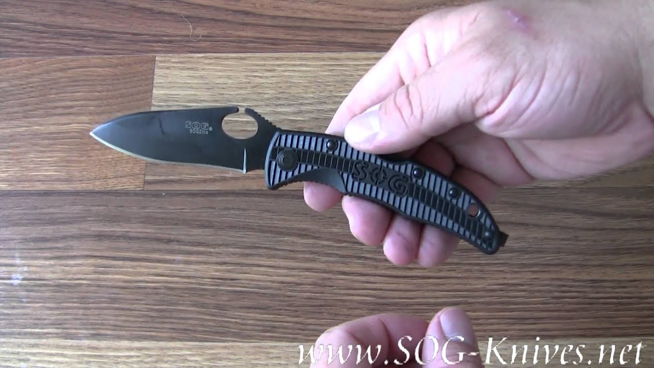 SOG SOGzilla Knife SP-03 Demo - YouTube