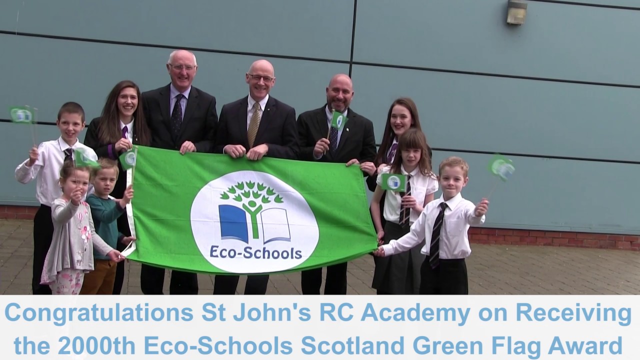 Keep Scotland Beautiful Awards 2,000th Eco-Schools Green Flag - YouTube