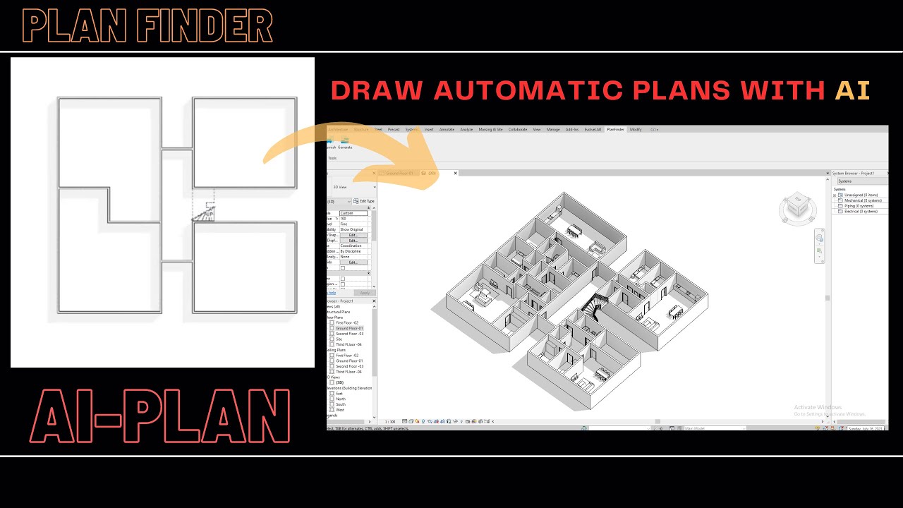 AI Plugin for Revit Automatic Plan Generation | PlanFinder | Revit 2023 ...