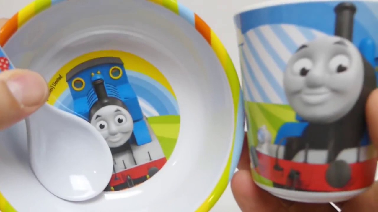 Thomas the Tank Engine Easter Egg & M&M Mealtime Set Kinnerton - YouTube