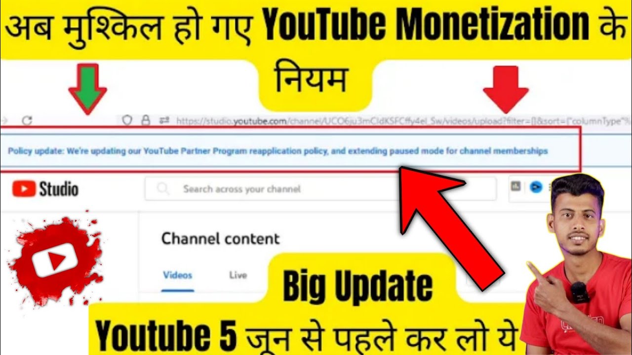 policy update we're updating our youtube partner program reapplication ...