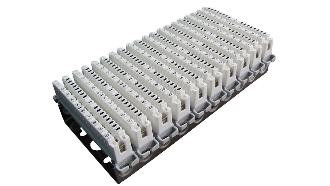 100 pairs LSA disconnection block - YouTube