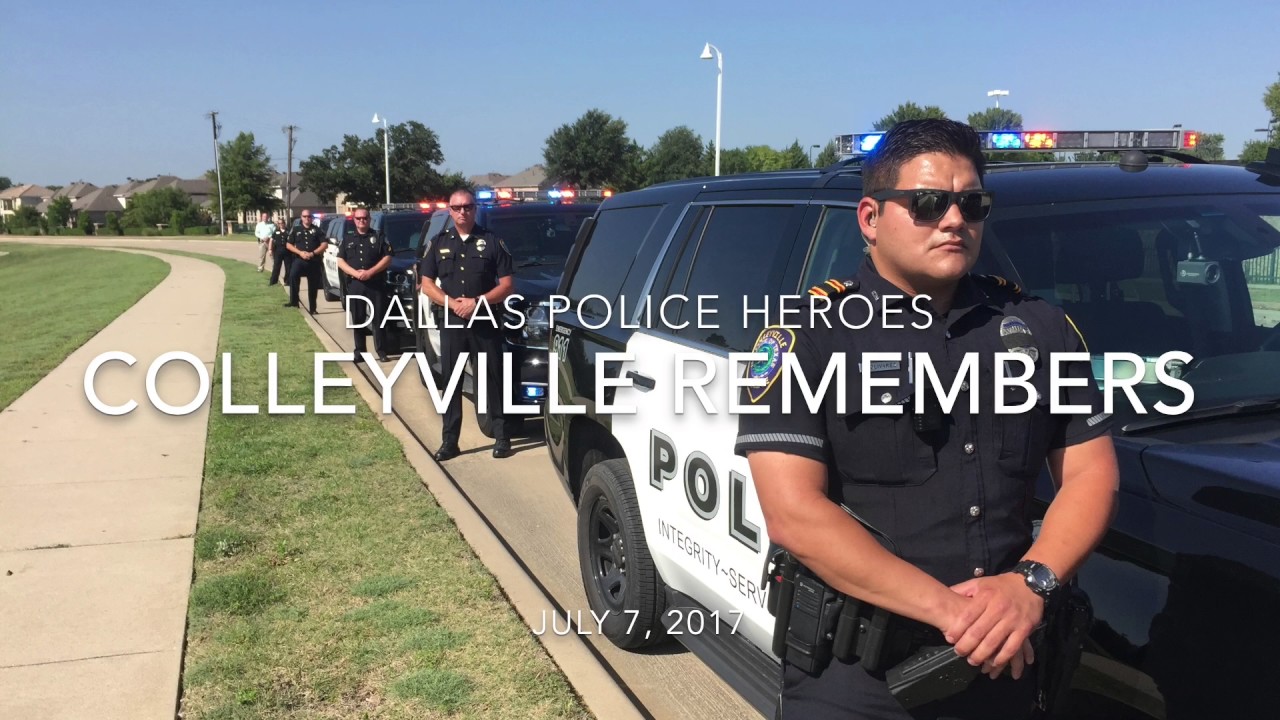 Colleyville Police remember Dallas Police officers - YouTube