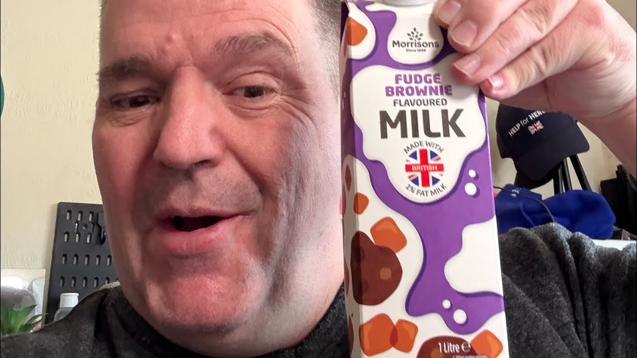 #morrisons fudge brownie flavoured milk - YouTube