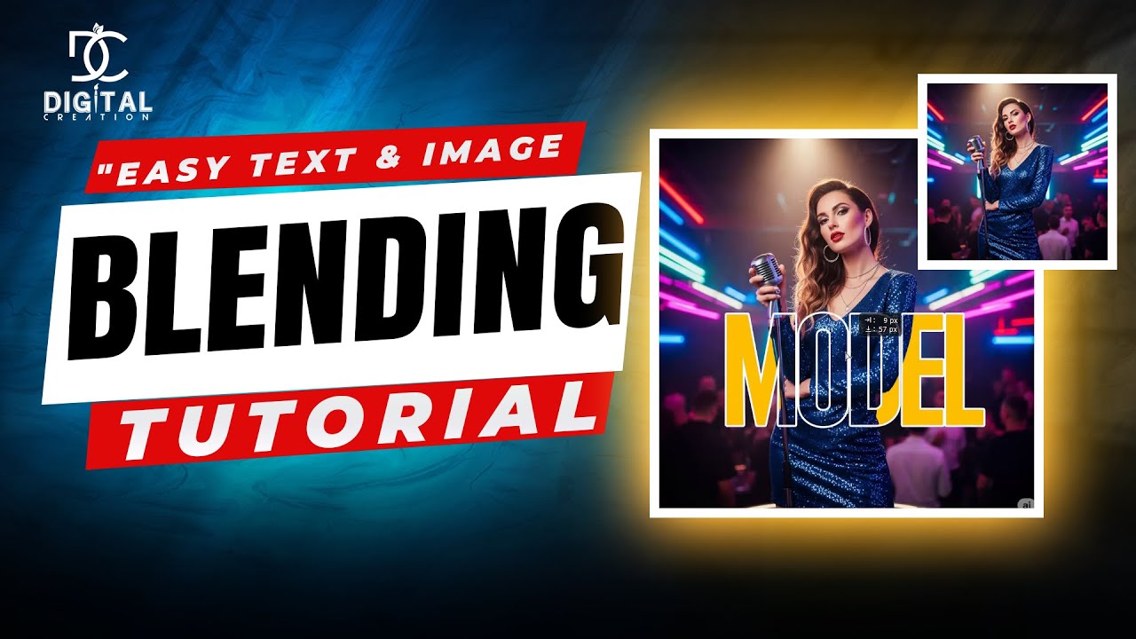 How to Blend Text with an Image in Photoshop | Easy Text Effect ...