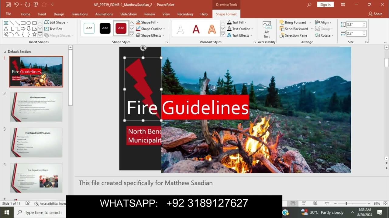 PowerPoint 2019 Module 5 End of Module Project 1 | NP_PPT19_EOM5-1 | Module 5 End of Module ...