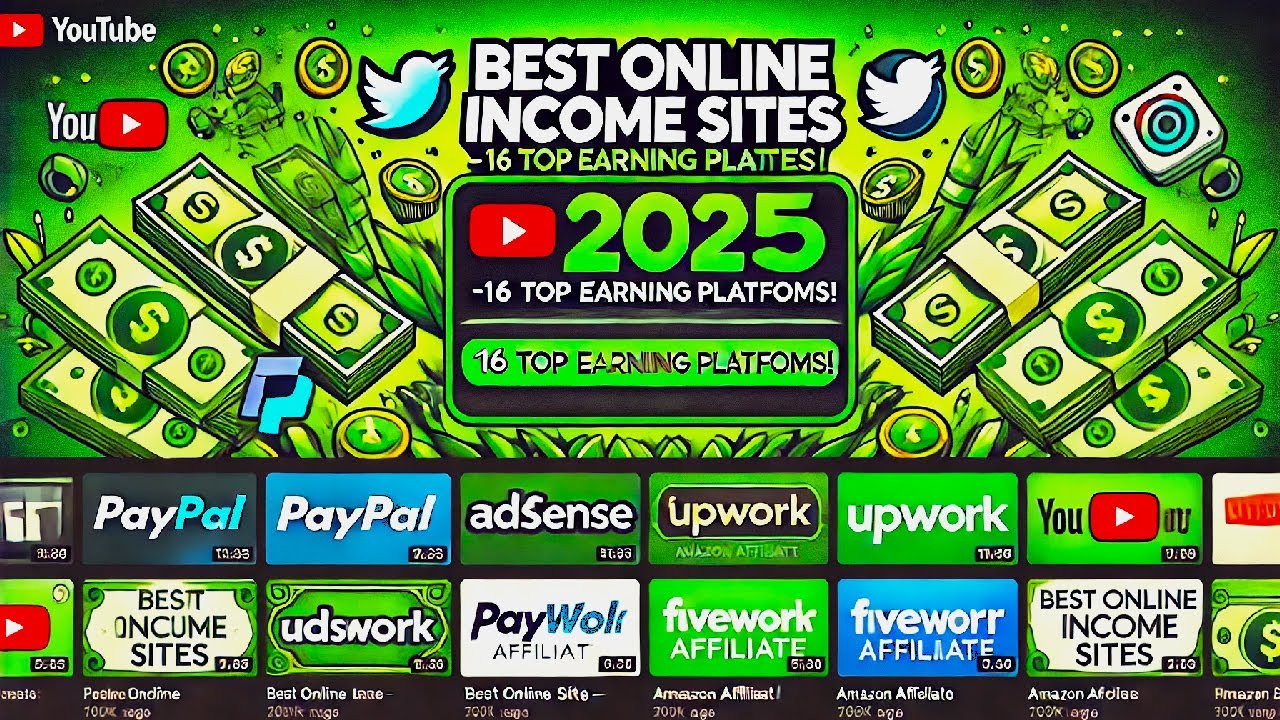 🔥 Best Online Income Sites of 2025 – 16 Top Earning Platforms! 💰# ...
