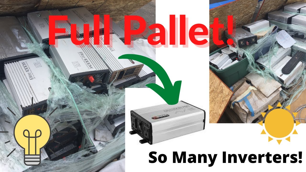 HUGE Pallet of Inverters - What to do with them? - YouTube