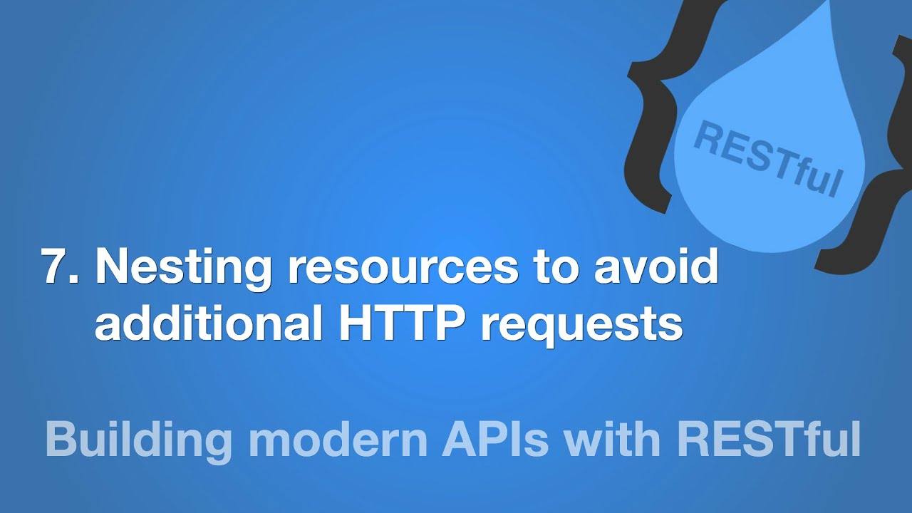 7. Nesting resources to avoid additional HTTP requests - YouTube