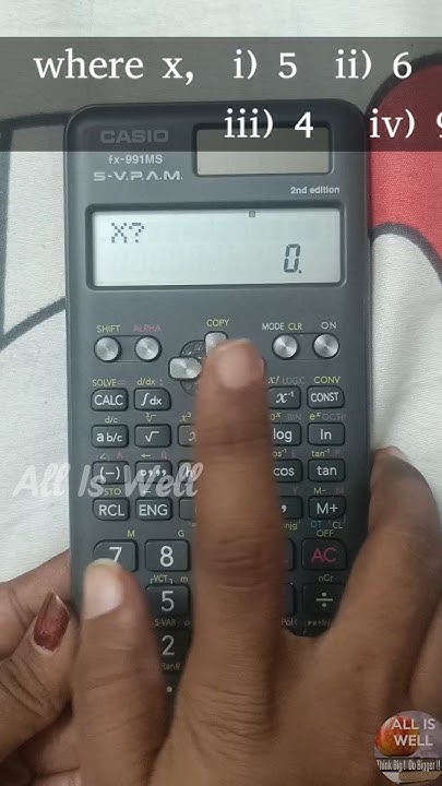 How to solve a equation of one variable with number of inputs?/ Using CALCULATOR/ #maths # ...