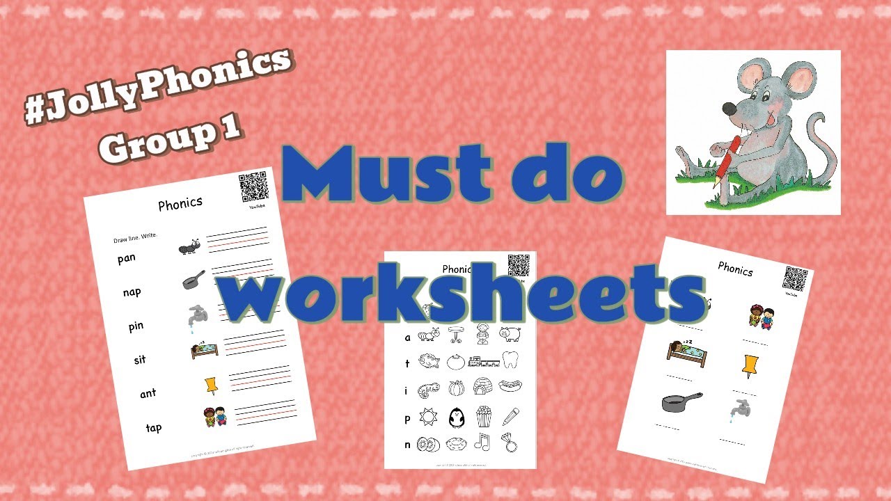 Jolly Phonics Worksheets English HL Activity Book For Jolly Phonics,