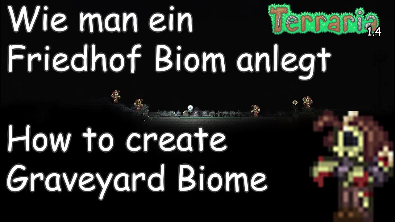 Terraria Friedhof Biom erstellen - how to create a Graveyard Biome ...