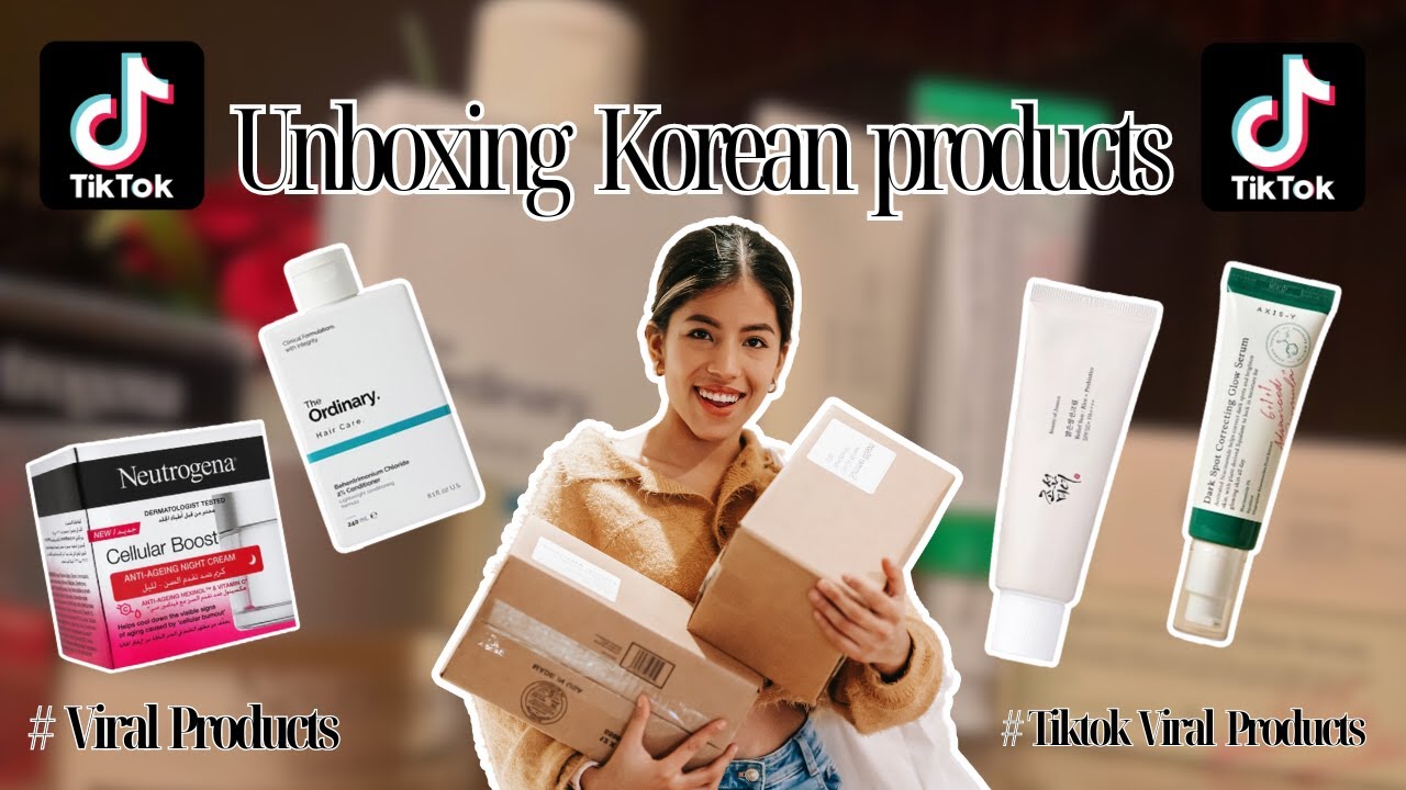 Unboxing Korean Skincare Products | The Ordinary Haircare | Neutrogena Cellular Boost Cream ...