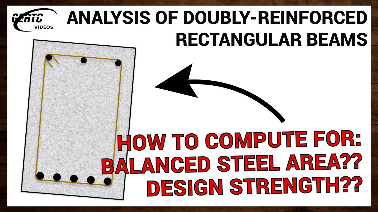 How to ANALYZE DOUBLY-REINFORCED RECTANGULAR BEAMS! (REINFORCED ...