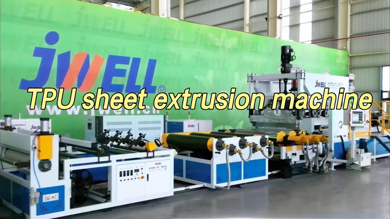 TPU sheet extrusion machine// Jwell Plastic Extrusion Making Machine ...