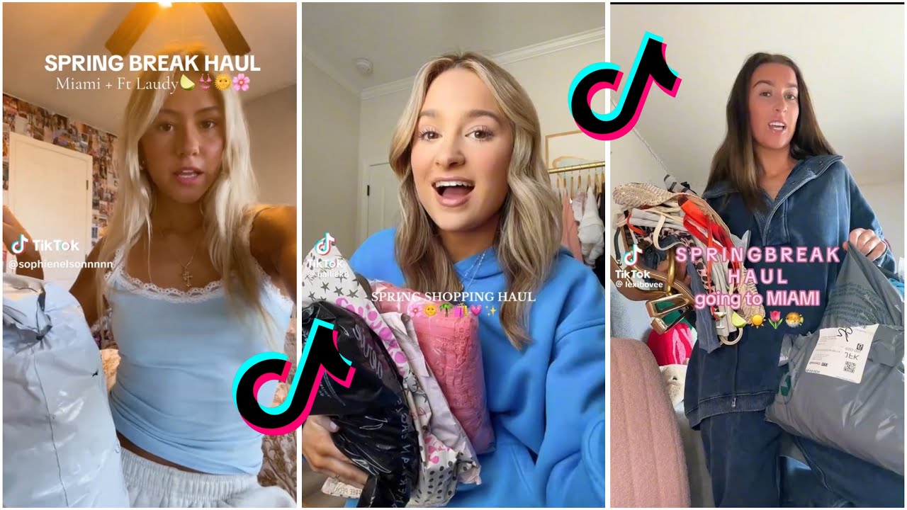 Spring break Tiktok Haul 😎👙 Compilation #3 - YouTube