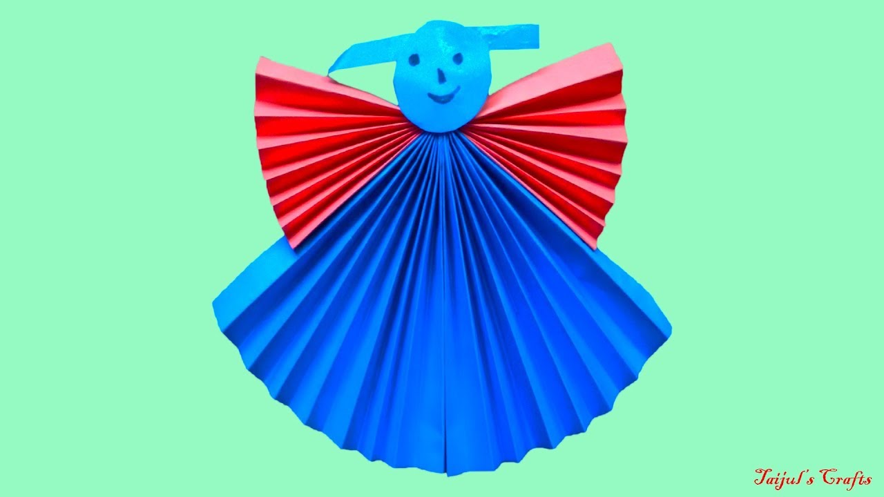 Origami Doll | How To Make Paper Doll Easily - YouTube