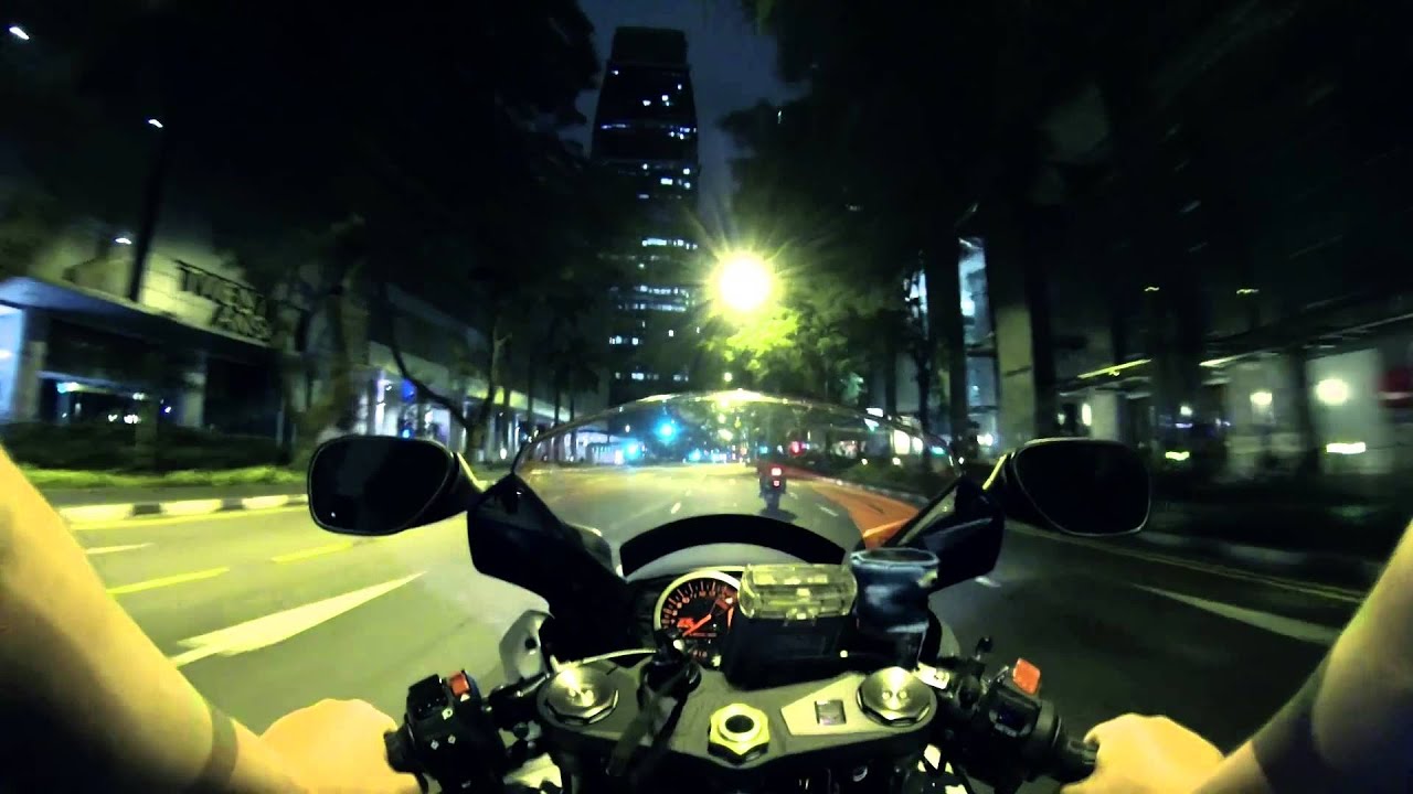 GoPro Hero 3 Night ride (GSXR 1k L2 and RVF 400) - YouTube