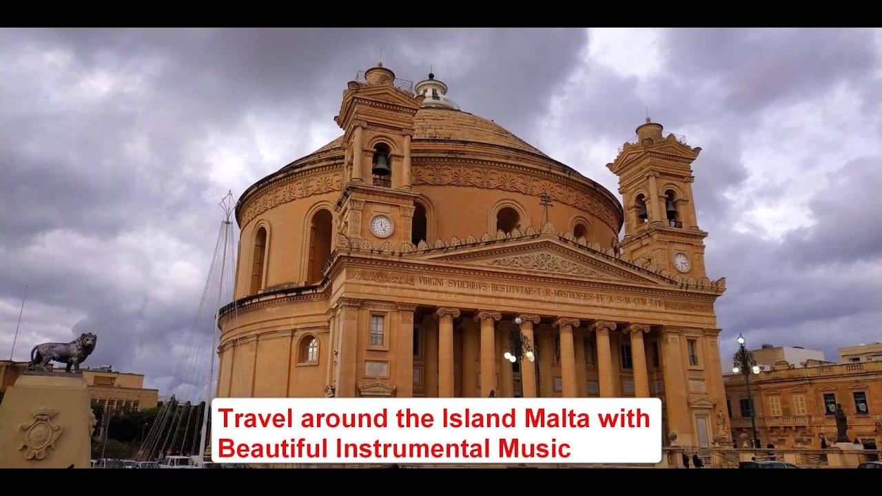Travel around the Island Malta with Beautiful Instrumental Music - YouTube
