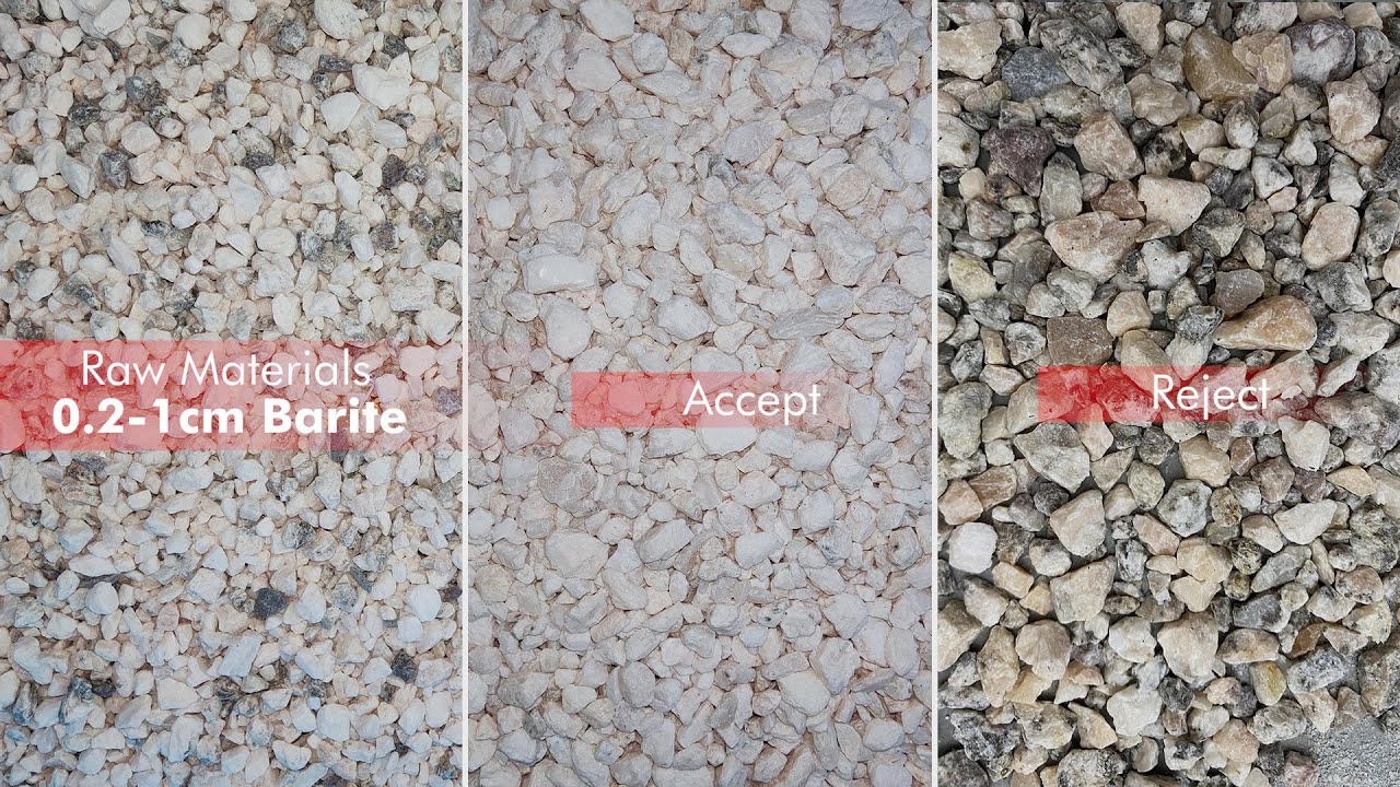 AMD® KGS5 Barite Color Sorting Machine - YouTube