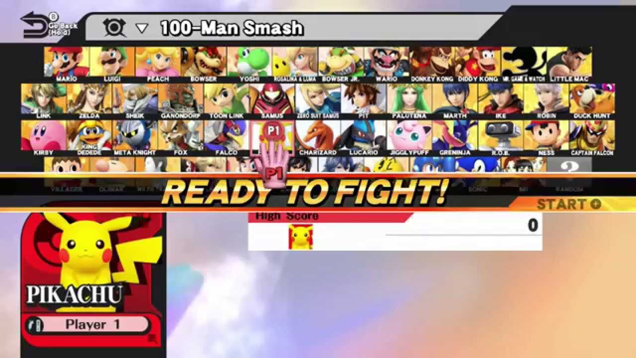 100-Man Smash FAILURE (SSB4) - YouTube