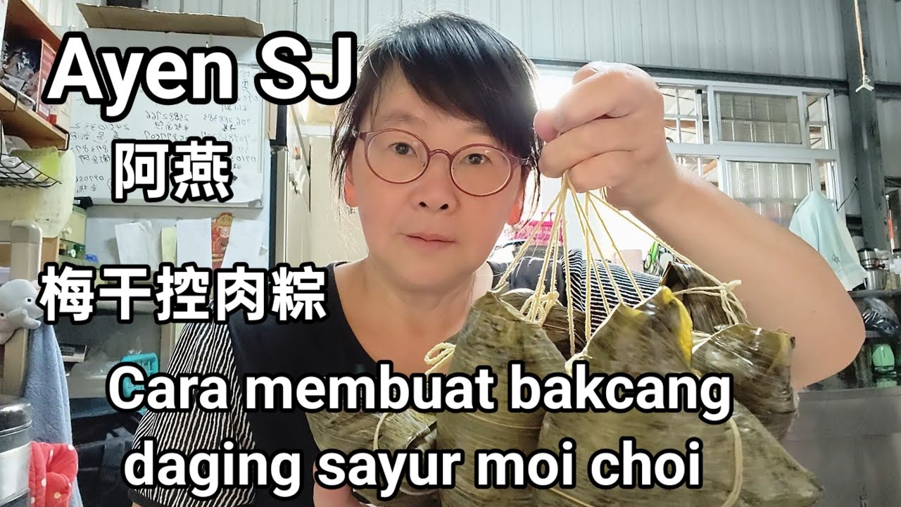 Cara membuat bakcang daging sayur moi choi - YouTube