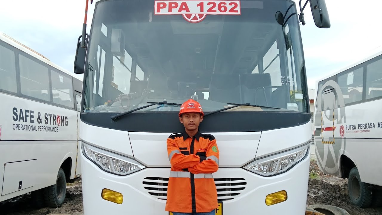 P2H BUS TAMBANG | Didalam kabin untuk pemula - YouTube