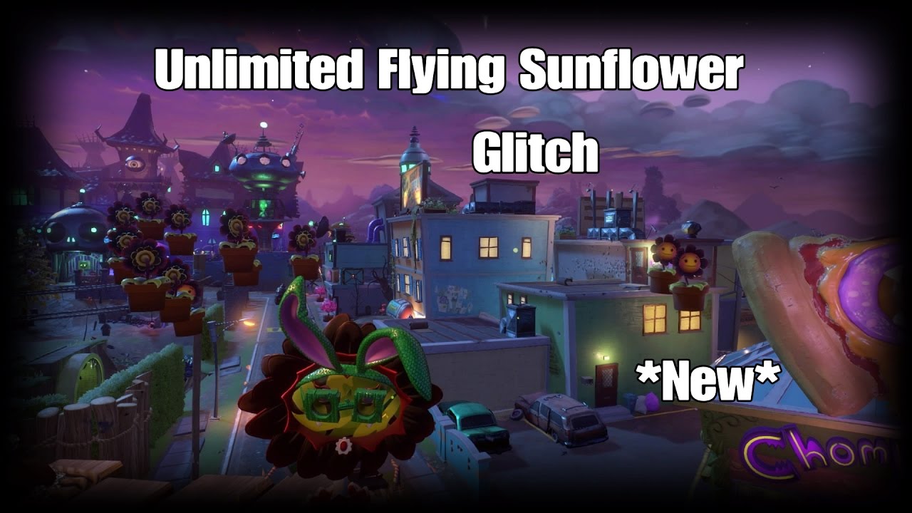 Plants vs Zombies GW2 Unlimited Flying Sunflower Glitch - YouTube