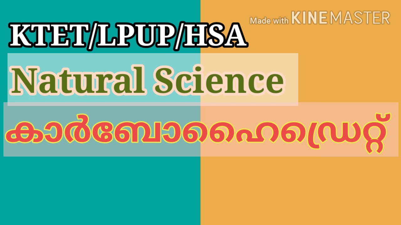 NATURAL SCIENCE -KTET/HSA - YouTube