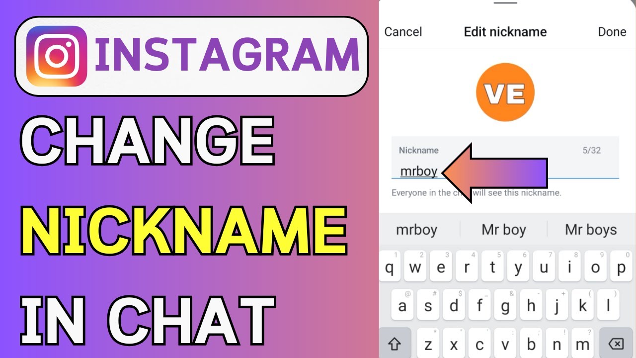 How To Change Nickname In Instagram Chat - YouTube
