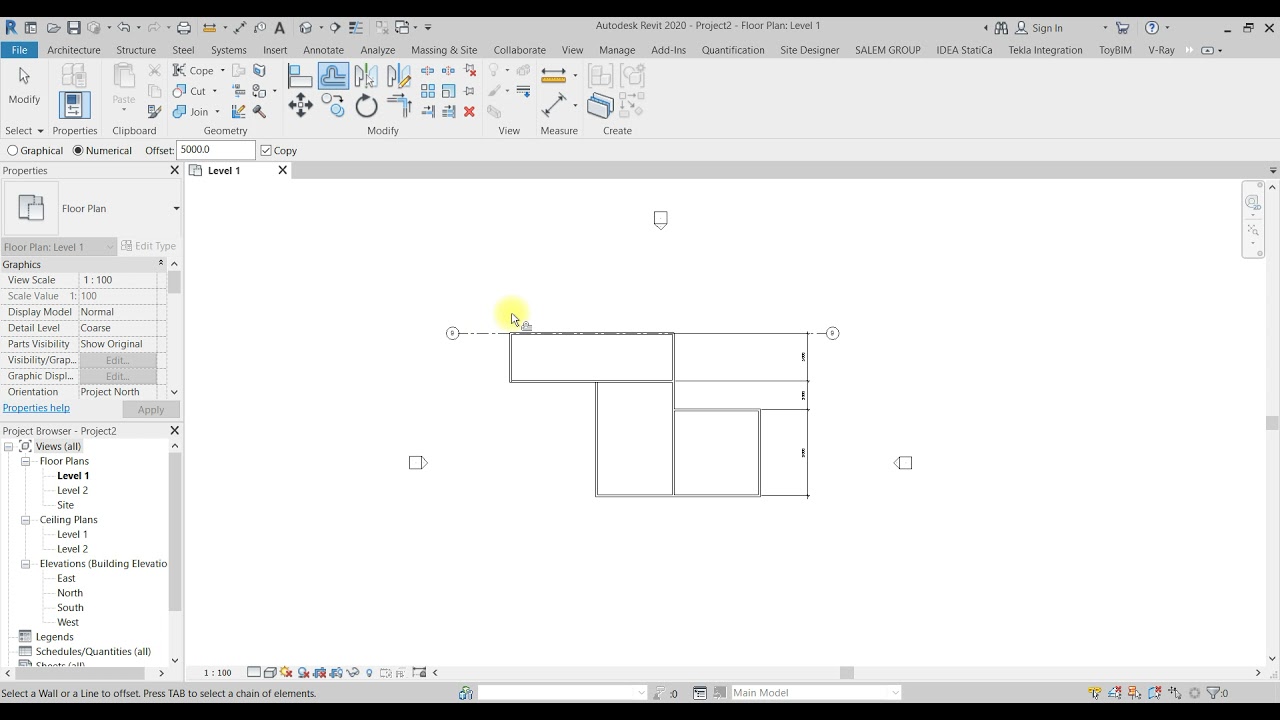 How Make Grid Lines In Revit 2020 YouTube How Make Grid Lines In Revit 2020 YouTube