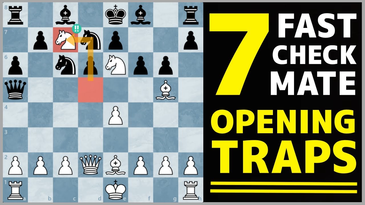 7 Brilliant Checkmate Traps | Chess Opening Tricks to Crush Opponents ...