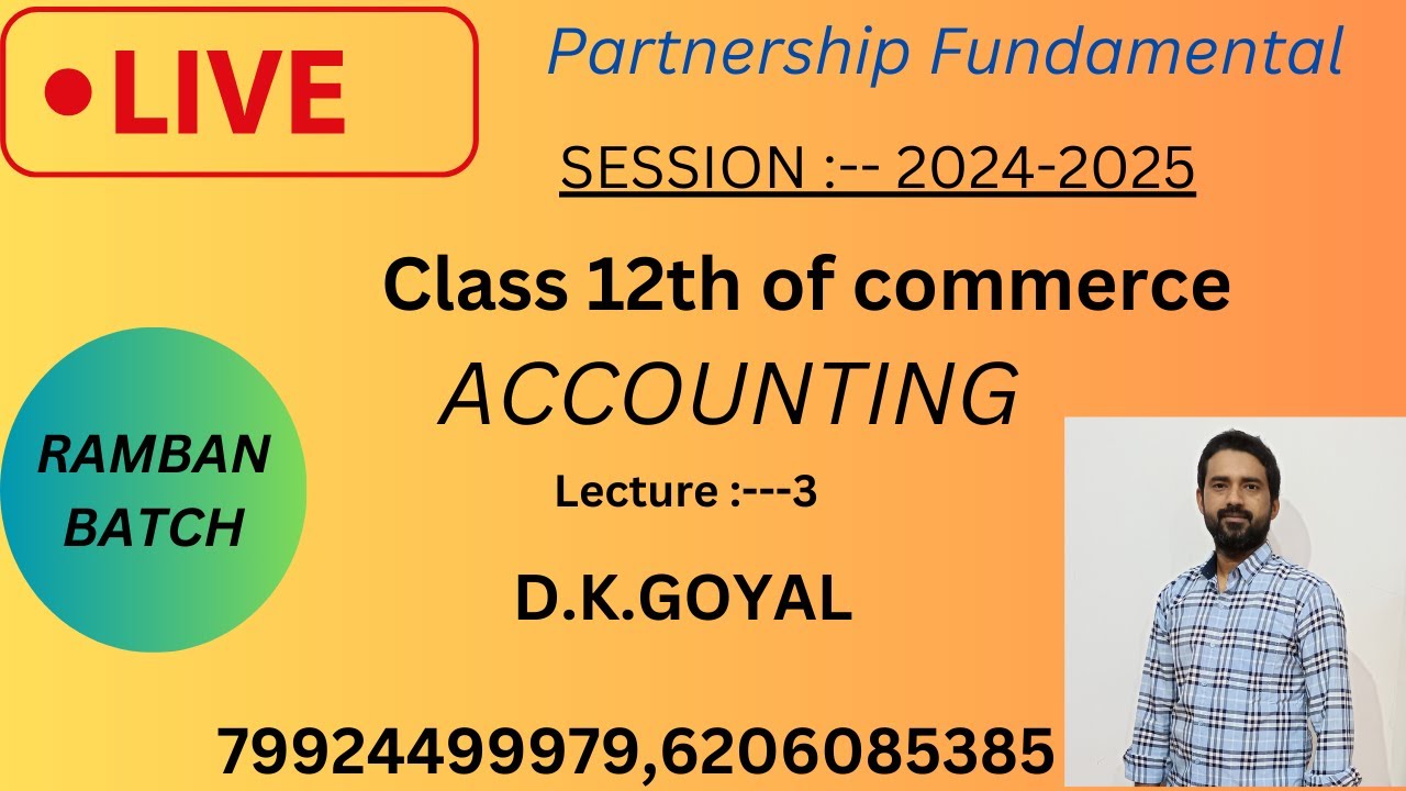 partnership fundamental class 12th {lecture 3) - YouTube
