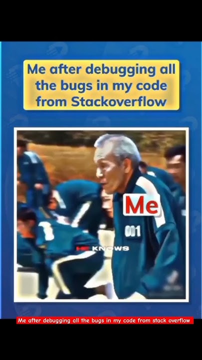 Me after debugging all the bugs in my code from stack overflow #foryou ...