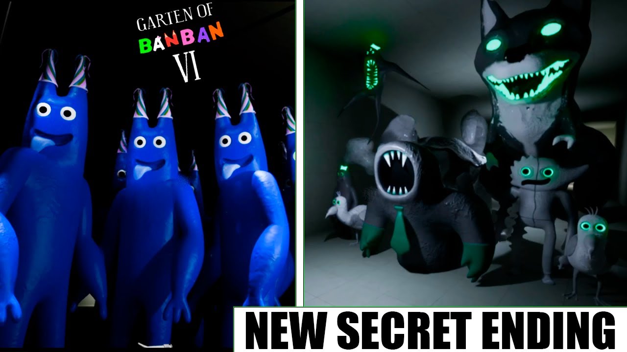 I CREATED 10 BLUE BANBANS!!! Secret ending in Garten of Banban 6 - YouTube