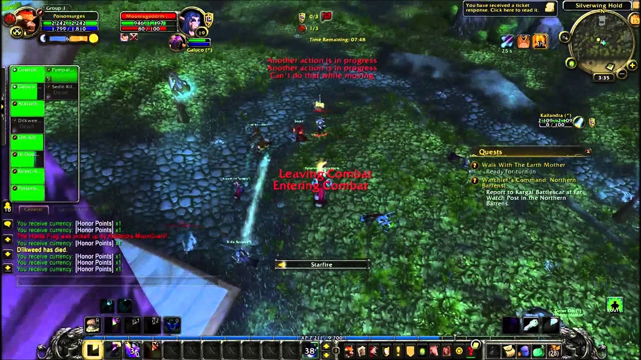 World of Warcraft - Level 12 Boomkin Wrecking Ball WSG Gameplay (Horde ...