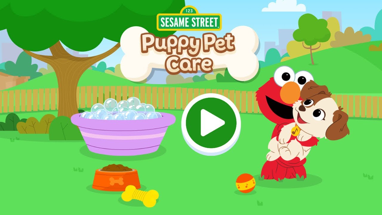 Sesame Street Puppy Pet Care with Elmo | PBS Kids Games 🐶 - YouTube