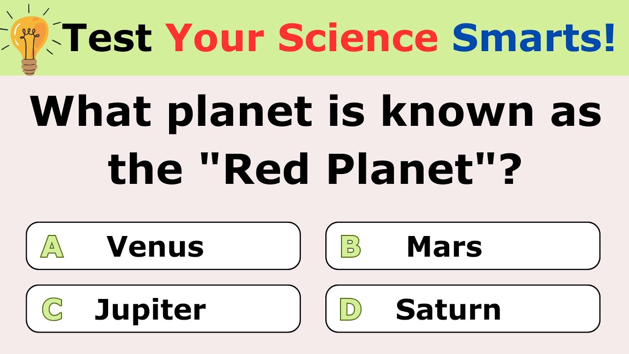 50 Science Quiz Game ⚛︎ 🧬 🧫 🧪 - Questions Everyone Should Know! Test ...