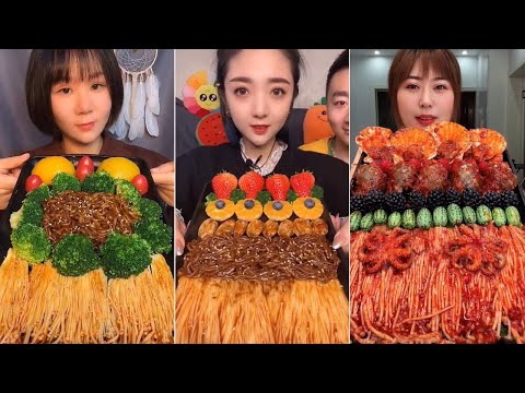 Chinese mukbang eating soo fast can you do that 🌶 🔥 Eating Sound