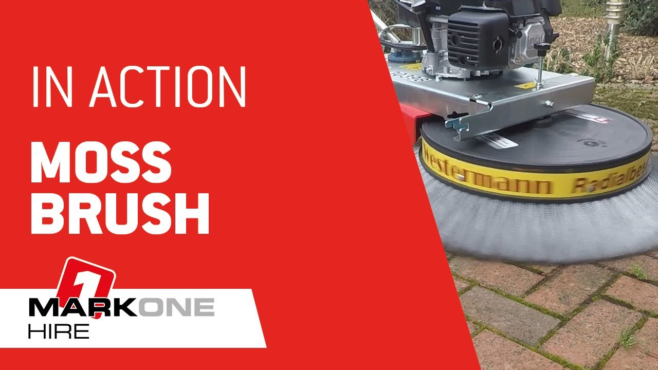 Moss Brush In Action | Mark One Hire - YouTube