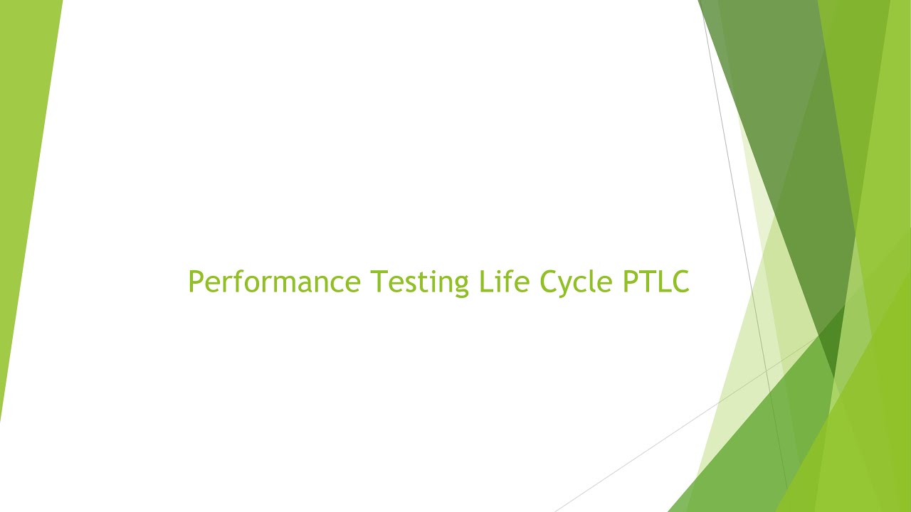 Performance Testing Life Cycle Ptlc Youtube