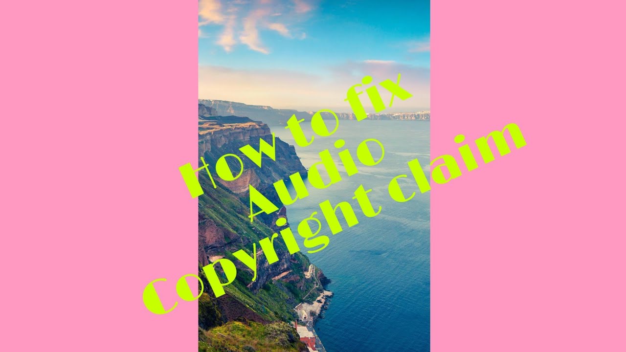 How to fix audio copyright claim - YouTube
