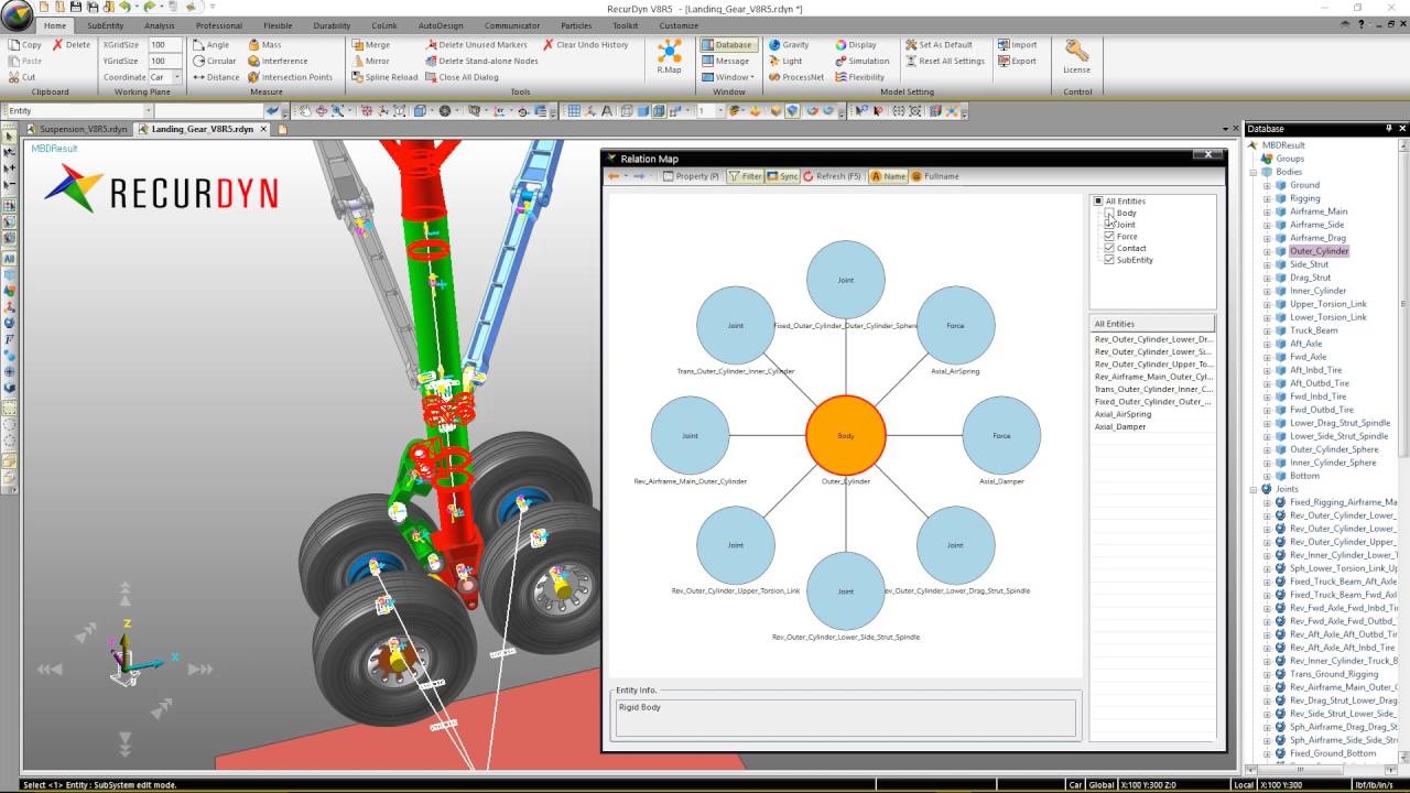 RecurDyn V8R5 What's New - Relation Map - YouTube