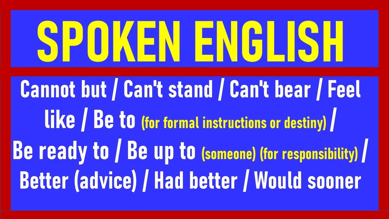 "Wood Sooner" - Advanced Spoken English Practice full Course| Grammar ...