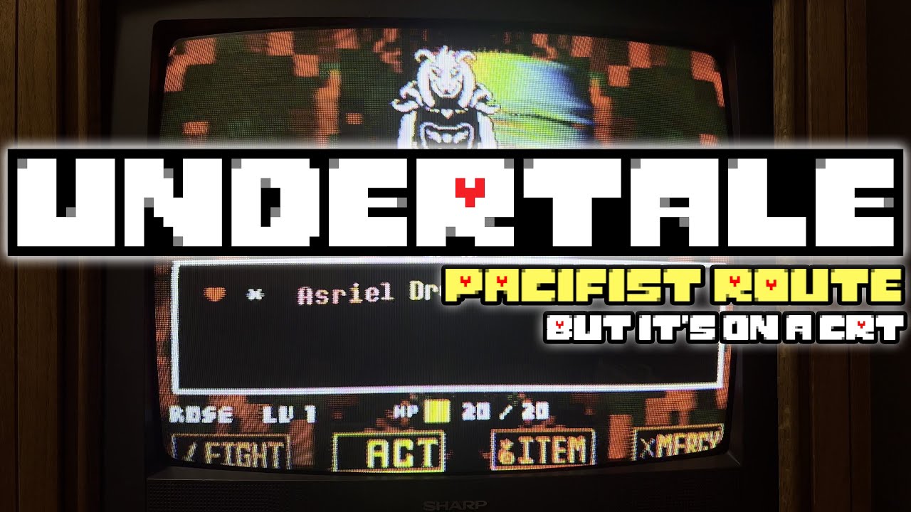 UNDERTALE [Pacifist Route] but it's on a CRT - YouTube