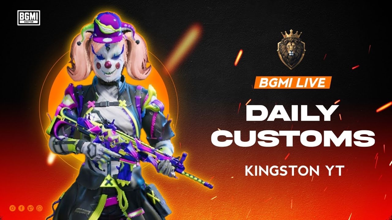 BGMI DAILY CUSTOMS LIVE STREAM | MARATHI - HINDI - YouTube