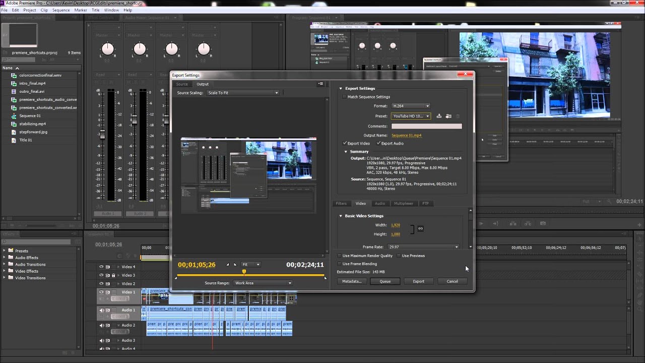 Premiere Tutorial: Export HD Videos to YouTube -HD- - YouTube